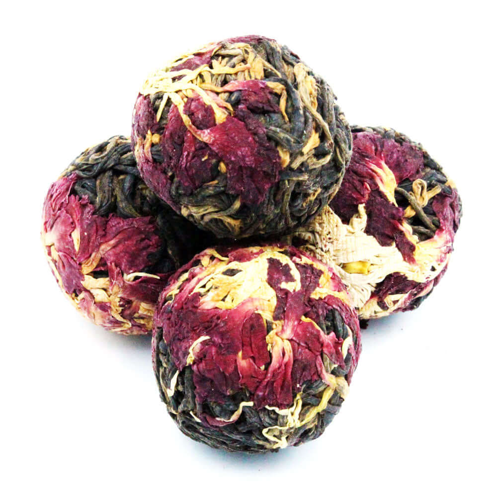 Flowering Tea - Blooming Tea Balls | Black Tea + Carnation Flower– Teas ...